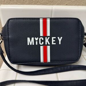 Disney | Bags | Disney Mickey Navy Mini Bag With Red Stripe | Poshmark